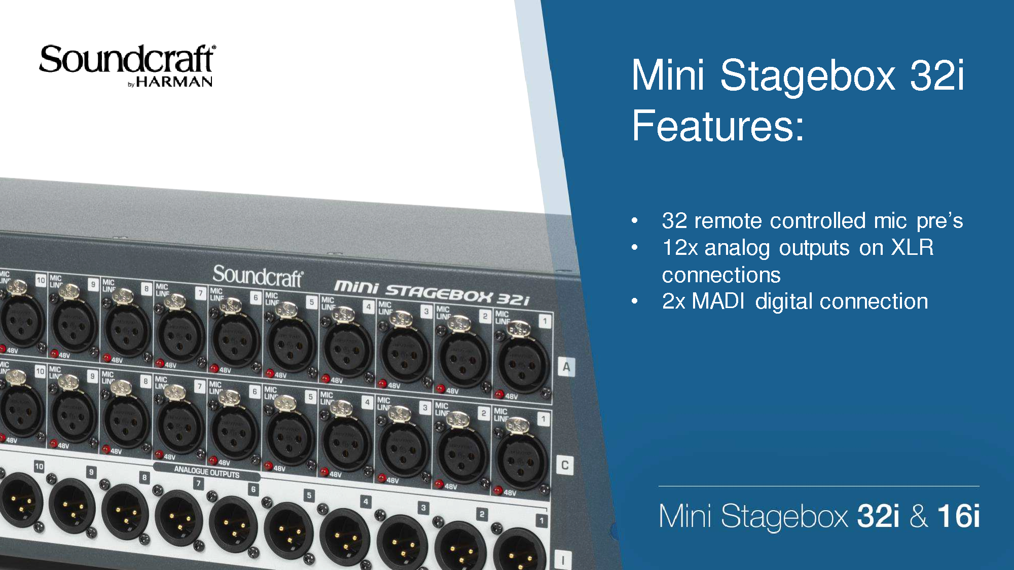 SoundCraft Mini Stage Box 32i | 뮤플